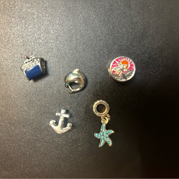 Pandora | Accessories | Pandora Kids Ocean Charm Set Blue Silver Pink ...